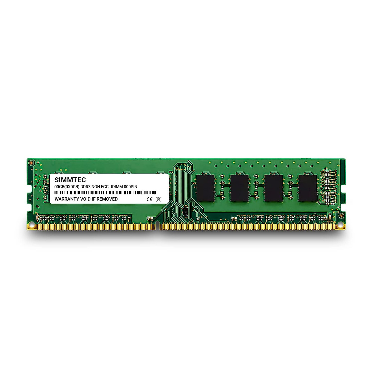 Simmtec RAM 32GB (4x8GB) DDR3 / DDR3L 1600 MHz DIMM PC3L-12800 / PC3-12800 (PC3L-12800U) CL11 2Rx8 1.35V Non-ECC UDIMM 240 Pin - Desktop PC Computer Memory Upgrade Kit