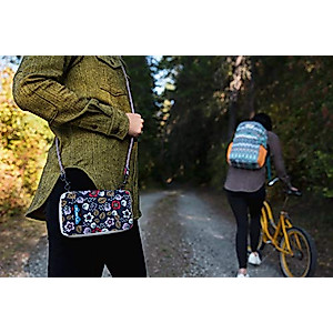 KAVU Go Time Bi-Fold Crossbody Wallet with Rope Strap - Sakura Fall