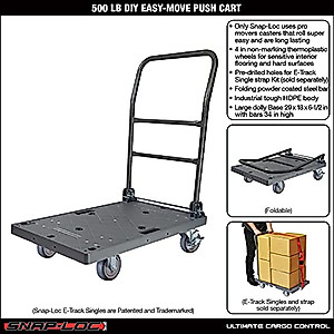 500 lb DIY Easy-Move Push Cart Platform Truck