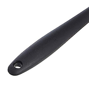 AmazonCommercial Non-Stick Heat Resistant Silicone Spatula Set, 2 Small & 2 Large Spatulas, Black, Pack of 4