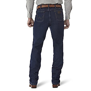 Wrangler mens Premium Performance Cowboy Cut Comfort Wicking Slim Fit Jeans, Midnight Rinse, 40W x 30L US