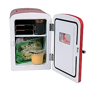 Frigidaire EFMIS175-RED Portable Mini Fridge-Retro Extra Large 9-Can Travel Compact Refrigerator, 5L, RED