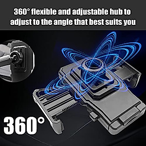 QUICTO Car Cup Holder Phone Mount,Universal Extendable Cup Base Phone Holder for Car Truck ,Compatible with iPhone 13 12 11 Pro Max & All Cell Phones,Super Stable, Easily Install