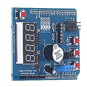 Kadimendium Multifunctional Expansion Module, 70x50mm Digital Display 4 Digit Development Board Adjustable Potentiometer for Wireless Experiment