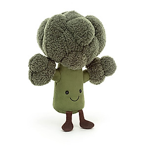 Jellycat Amuseables Broccoli Stuffed Toy, 10 inches | Vegetable Plush | Fun Gift Idea