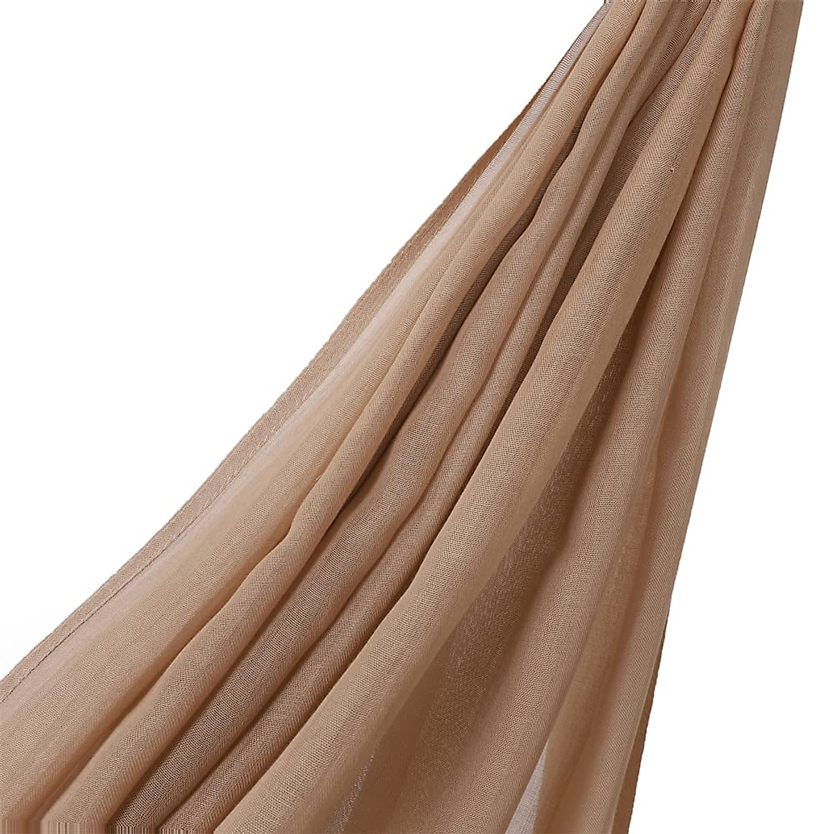 Txameru Women's Hijab Viscose Hijab for Women Muslim Cotton Hijab Fashion Hijab Scarf (Camel)