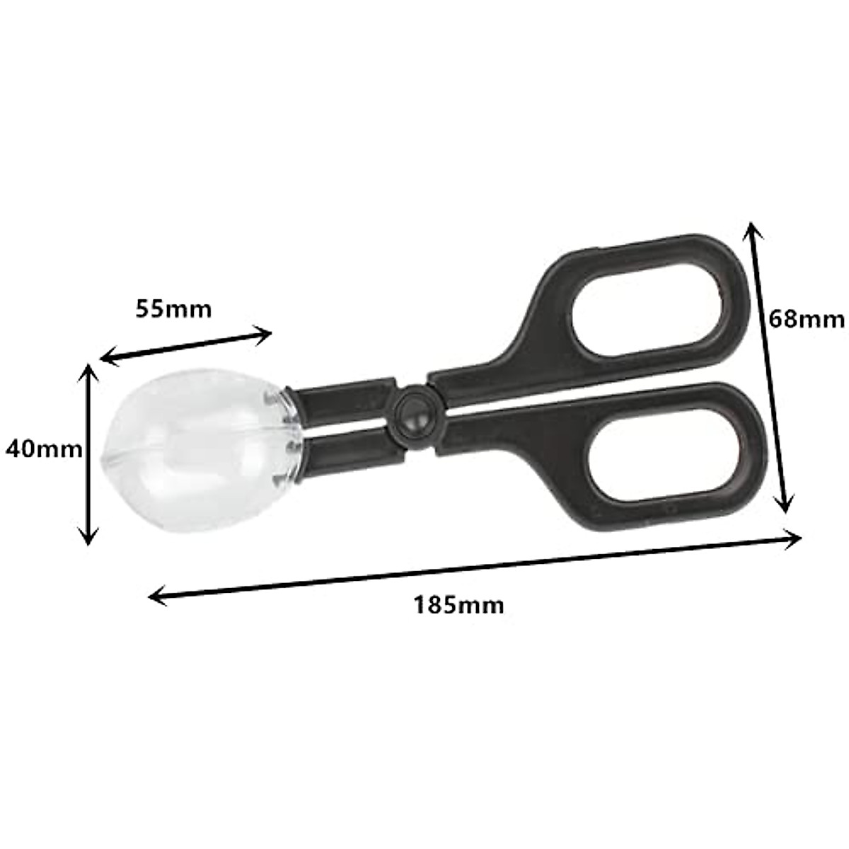 SWENSENLin 3 Pieces Reptile Feeding Clip Tongs Reptile Feeding Scooper Clamp Lizard Beetle Insect Catch Clamp for Tortoise Lizard Frog Spider Tarantulas