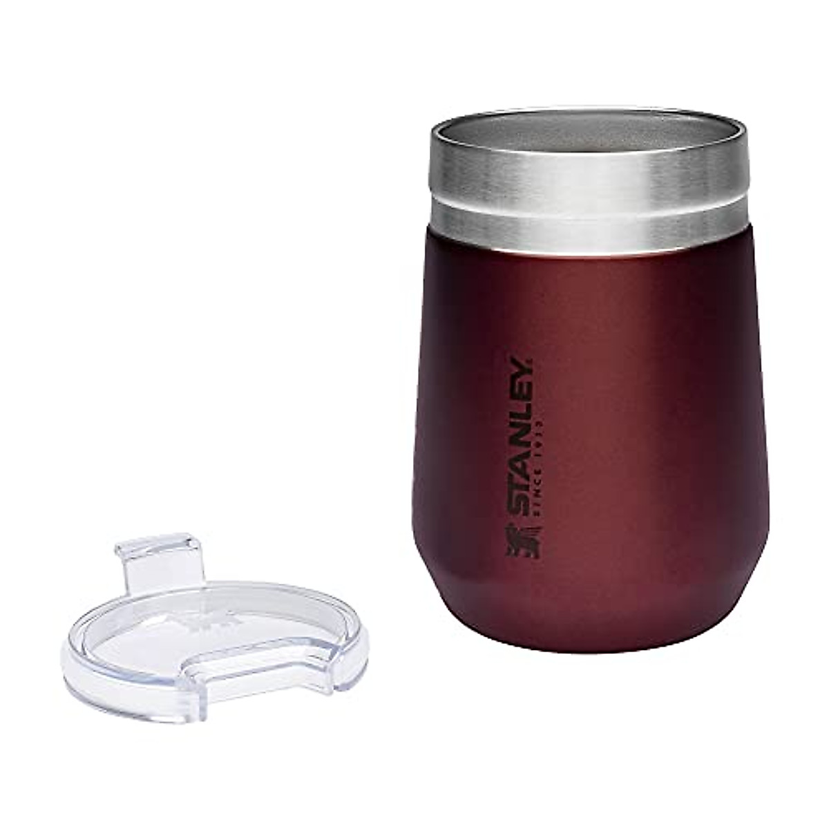 Stanley Stainless Steel GO Tumbler, 10oz Stainless Steel Vacuum Insulated Wine Tumbler, 5 Hours Cold, 1.5 Hours Hot, and 20 Hours Iced