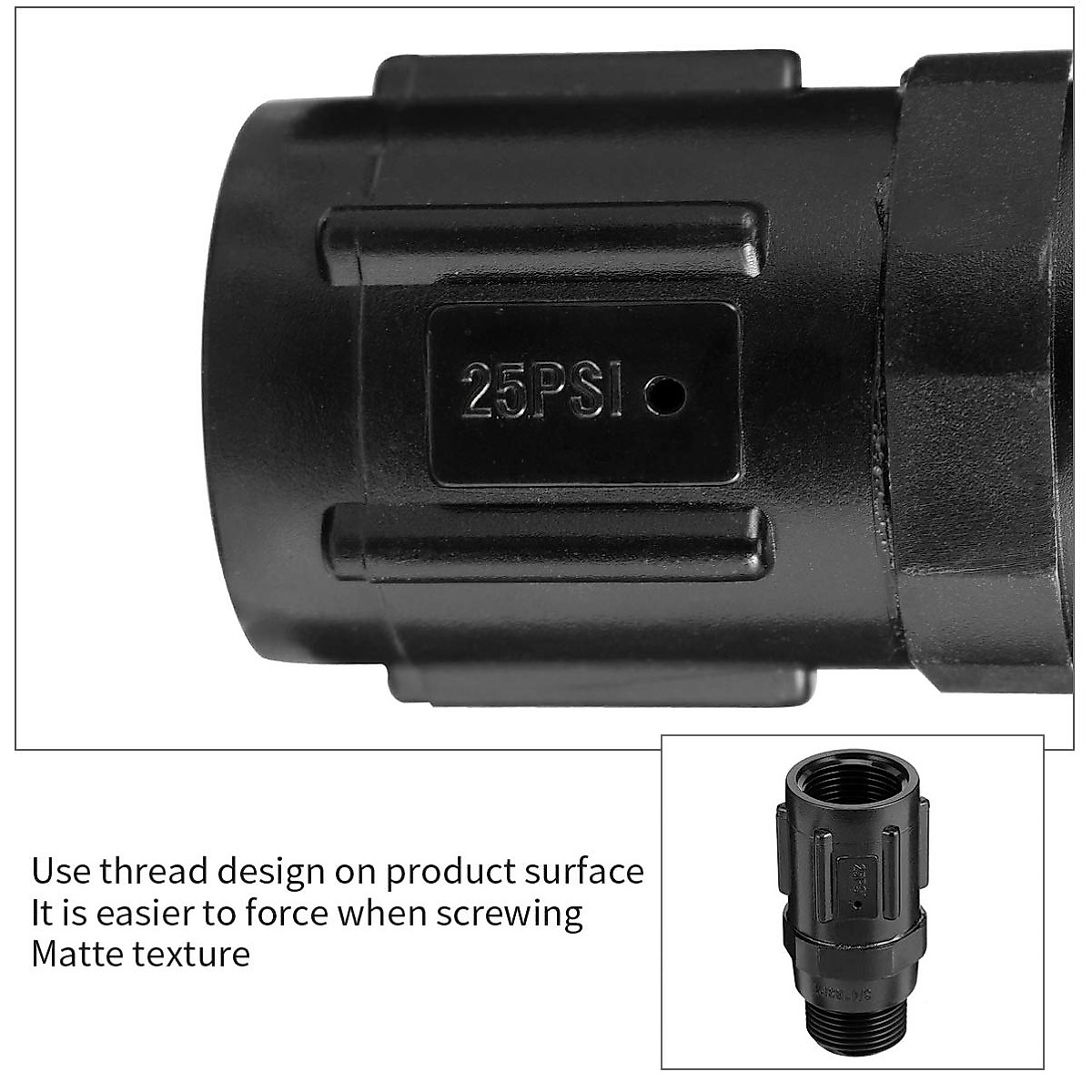 Scicalife Water Pressure Regulator Drip Irrigation Valve 3/4 inch 25 PSI Drip Irrigation Regulating Watering System Replacement for Garden Park