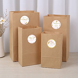 80 Twinkle Twinkle Little Star Stickers, Baby Shower Twinkle Little Star Stickers, Girl Pink Baby Shower Thank You Stickers(2 Inch)