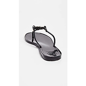 Tory Burch Women's Mini Miller Thong Flip Flops, Perfect Black, 7 Medium US