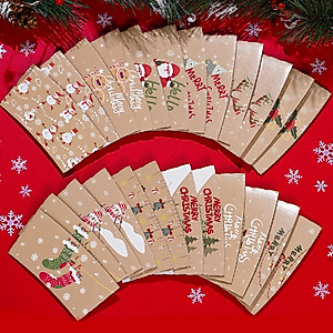 Hmxpls 24 Packs Christmas Santa Coffee Cups Sleeves, Disposable Hot Chocolate Cocoa Cup Sleeves for 12oz 16oz Hot Drinks & Cold Beverage, Holiday Snowman Xmas Cups Thicken Paper Sleeves, 12 Designs