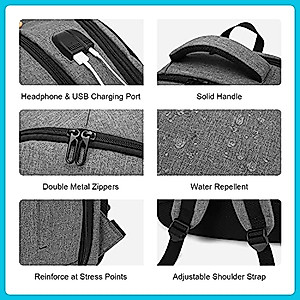 LOVEVOOK Laptop Backpack for Women Men, Classical Laptop Bag with Laptop Compartment for Work Travel, Fashion Daypack, Fit 15.6" Laptop