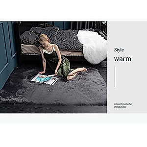 Evaner Carpets - Faux Fur Washable Rug,for Baby Nursery Room, Bedroom, Luxury Home Decor, shag Rug Soft Floor Plush Carpets, Durable Rubber Backing, Rectangle, 24X71 inches,Purple