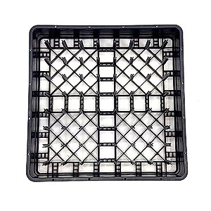 Farag Janitorial Peg Plate Rack for Commercial Dishwasher | Full Size Tray Rack | Polypropylene | Gray