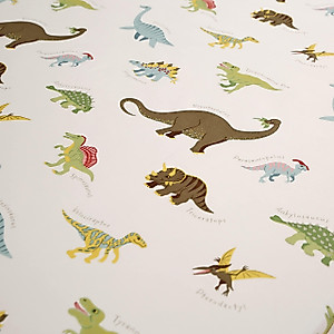 MAG Dinosaur Themed Full Size Bed Sheet Set, 3Pcs, Soft Microfiber, Colorful Dinosaurs, for Kids, Teens and Dinosaur Lovers, Includes Fitted Sheet (75”*54”*15”) and 2 Standard Pillowcases (20”*30”)