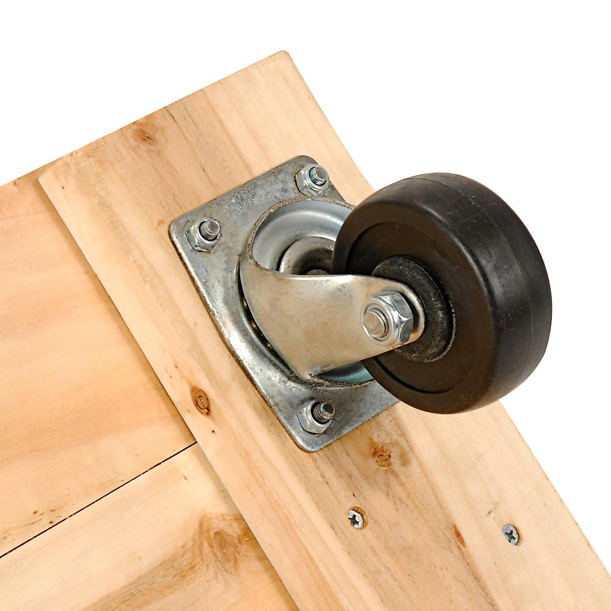 Global Industrial Hardwood Dolly - Solid Deck, 24 x 16, 1000 Lb. Capacity