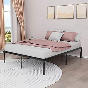 LITBOOM King Size Bed Frame/ 14 Inch Metal Platform Base/Mattress Foundation/No Box Spring Needed/Noise -proof/3000lbs Capacity