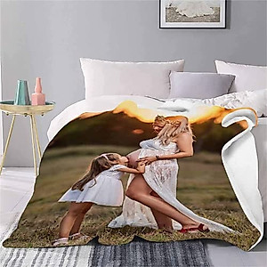 Custom Collage Blanket with Picture Upload Personalized Photo Throw Blanket Gift for Mom Grandma Family Wife Girlfriend (A,29 * 39in 75x100cm)