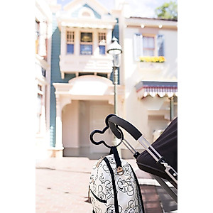Petunia Pickle Bottom Mickey Mouse Stroller Hook | Black | for All Strollers or Shopping carts | for Carrying Diaper Bags, Book Bags, and Purses | Disney Fun
