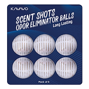 Deodorizer Balls for Sneaker Upgraded, Odor Purifying Ball Cleaner Eliminator for Shoes, Drawers, Lockers & Gym Bags - 6 Pack