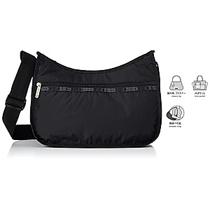 LeSportsac Classic Hobo Handbag, Black, One Size