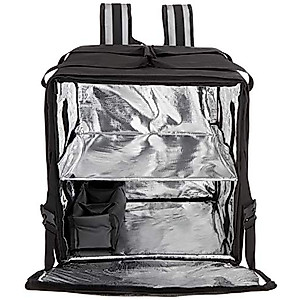 Pizza Delivery Backpack, 18"L x 15"W x 16"H (46 x 38 x 41 Centimeter), Cup Holder Included,Food Delivery Backpack, Food Delivery Bag, Thermal Backpack,Heat Insulated Backpack, Insulated Backpack