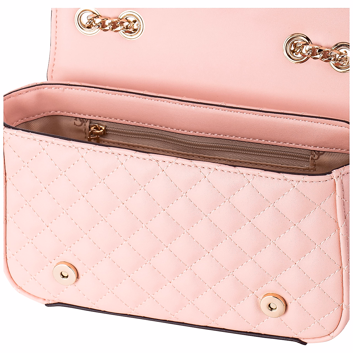 GUESS Rue Rose Mini Crossbody Flap Peach One Size