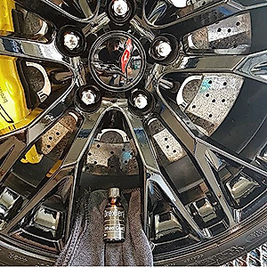 Drexler Ceramic Wheel Coat Coating 20ml 9H Professional Grade Hydrophobic Protection High Gloss Finish Water and Dirt Repellent for All Types of Wheels - Matte Rims