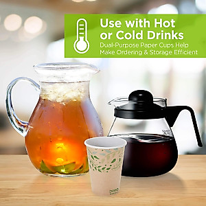 Dixie EcoSmart 16 oz 100% Recycled Fiber Hot Cup by GP PRO (Georgia-Pacific), Fits Large Lids, 2346R (CASE), 1000 Count (50 Cups Per Sleeve, 20 Sleeves Per Case)