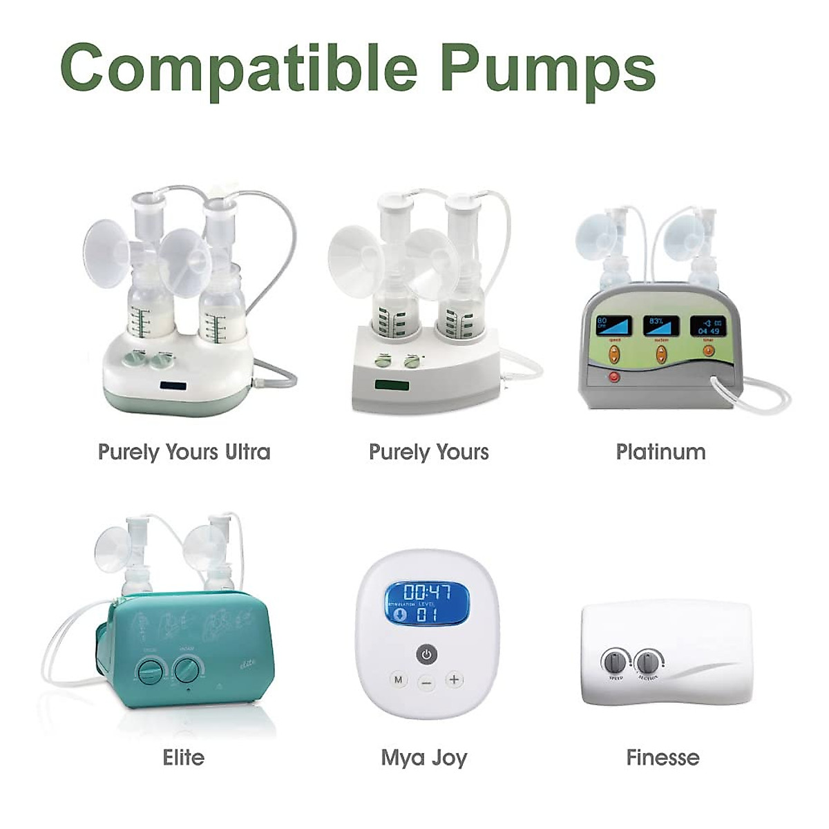Maymom MyFit Connector Set, Two-Piece Breast Shield Base Connectors Compatible with Selected Ameda Breast Pumps (Connector)