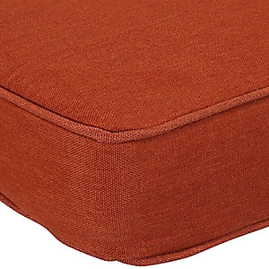Sunnydaze 41-Inch x 18-Inch Weather-Resistant Indoor/Outdoor Bench Cushion - Rust
