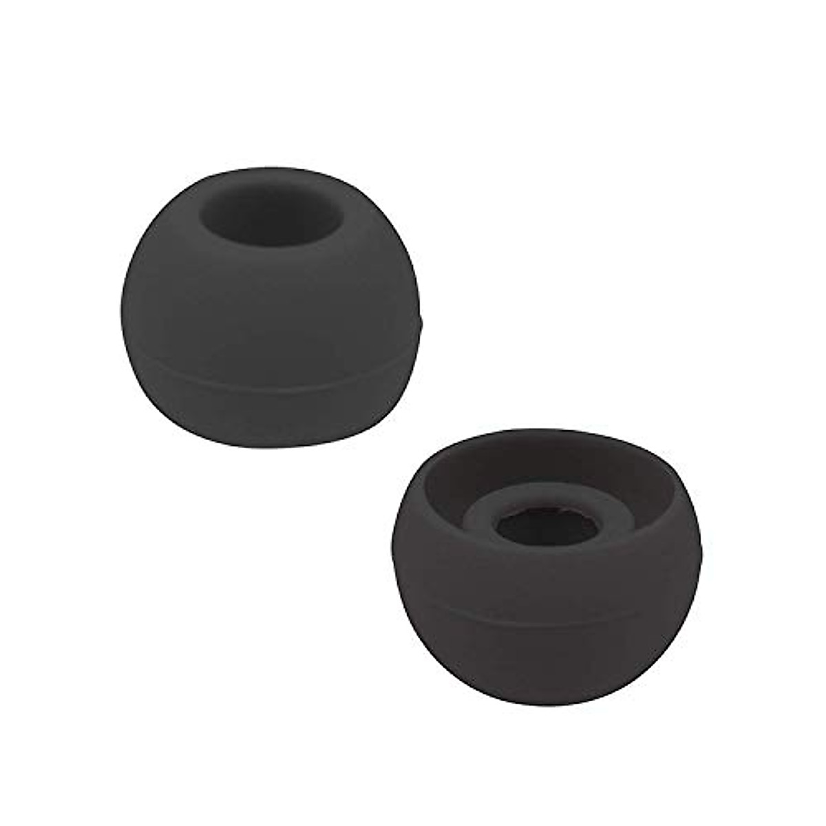 MMOBIEL Ear Tips Earbuds Replacement Compatible with Beats by Dre Powerbeats 2/3 Monsterbeats Wireless - Set of 4 Pairs - Silicone - Black