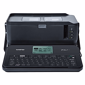 Brother P-touch Label Maker, Commercial/Lite Industrial Portable Labeler, PTD800W, Wi-Fi-Mobile-PC Connectivity, Extra-Wide Multi-Line Labeling, Links to Excel, Black