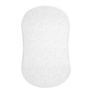 HALO Bassinest Fitted Sheet – Soft Fitted Bassinet Sheet for Baby – 30” x 16” Pre-Shrunk 100% Cotton Crib Sheet – Breathable Bedtime Sheet for Babies, Pebble