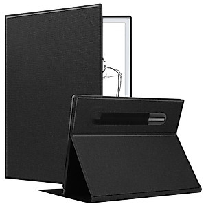 KuRoKo Case for Remarkable 2 Tablet Case, Slim Lightweight Stand Hard Back Shell Protective Cover with Pen Holder for Remarkable 2 Paper Tablet 10.3" 2020 Released,Black