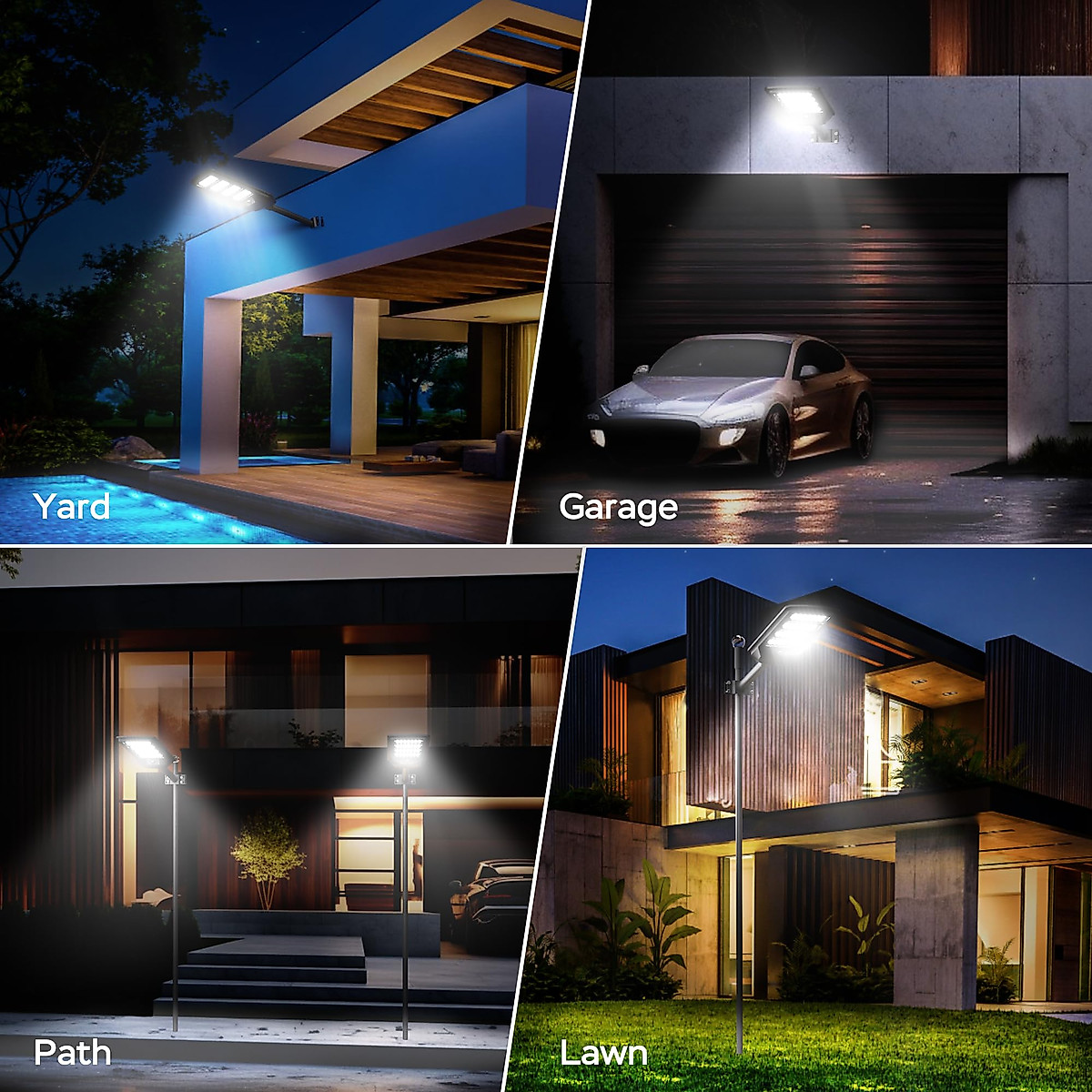 Varmtalys Solar Street Lights Outdoor Waterproof IP65, Motion Sensor Solar Street Lamps with Remote, Dusk to Dawn LED Street Lights for Yard Garden Garage with Bracket (1 Pack)