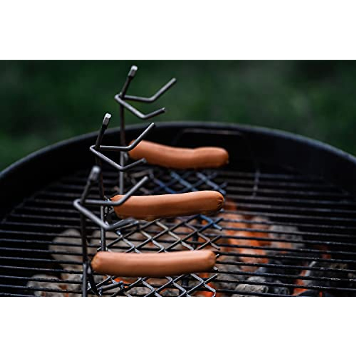 Hot Dog Roaster Stainless Steel Three Man Stick Figure Griller Funny Barbeque by Gute - BBQ Gifts, Grilling Gift, Dad Gifts, Gifts for Men Novelty Hotdog - Great for Parties, Birthdays, Tailgates!