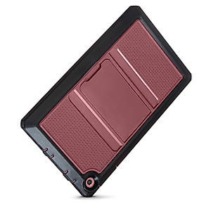 Nupro Heavy Duty Shock-Proof Standing Cover with Screen Protector For Fire 7 Tablet, Plum