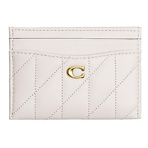 Coach Quilted Pillow Leather Essential Card Case, Chalk