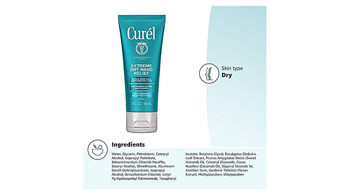 Curél Extreme Dry Hand Relief - Travel Size Hand Cream for Dry Skin