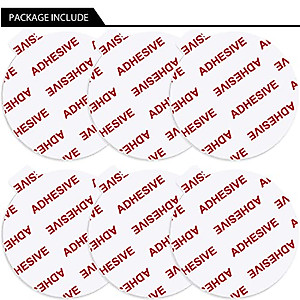 AZXYI Very High Bond Sticky Adhesive for Dashboard Pad Mounting Disk, 6pcs Car Sticky Adhesive Replacement, Double Sided Stickers Adhesive for Suction Cup Dashboard Disc, GPS, Windshield, Dash Cam