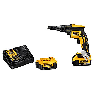 DEWALT 20V MAX* XR Screw Gun with Adjustable Torque and Clutch, Brushless (DCF622M2)