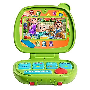 CoComelon Sing and Learn Laptop Toy for Kids, Lights, Sounds, and Music Encourages Letter, Number, Shape, and Animal Recognition, Kids Toys for Ages 18 Month, and Presents