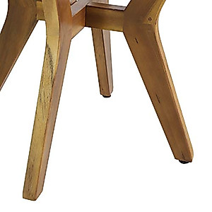 Christopher Knight Home Oprah Outdoor Side Table, Teak and Light Gray