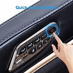 CYBERIX Massage Chair Full Body with Heat,Full Body Zero Gravity SL-Track Shiatsu Massage Chair,Massage Recliner Chair,Air Pressure,Bluetooth Speaker (Black)