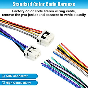 Fiegromech Radio Wiring Harness Cable for Select Infiniti Nissan Car Stereo Wire Harness Adapter Replacement
