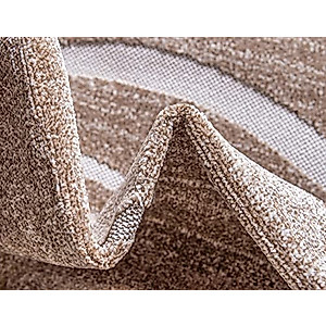 Unique Loom Outdoor Botanical Collection Area Rug - Orlando (5' 1" x 8' Rectangle, Beige/ Cream)