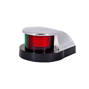 Aseakey Boat Navigation Lights, Marine LED Navigation Lamp, Red and Green Boat Front Light for Small Boat and Pontoon Yacht Skeeter