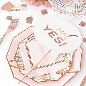 NICROLANDEE Wedding Photo Booth Props - 12 Pack Rose Gold Party Centerpiece Sticks Table Toppers for Bridal Shower, Bachelorette Party, Birthday, Engagement Pictures and Selfies for Bride to Be